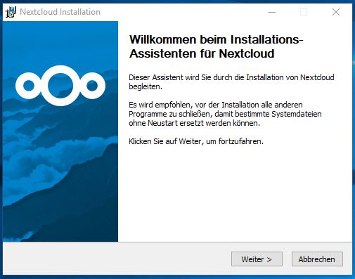 Nextcloud Client Installation Windows - Purwin-IT